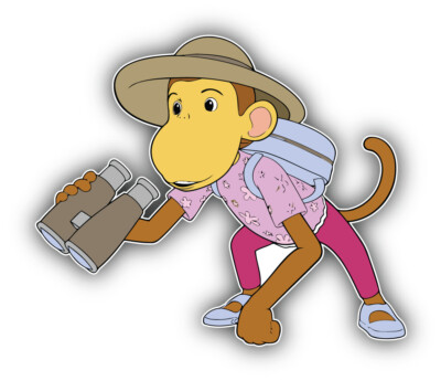 Babar Cartoon Chiku Sticker Bumper Decal - ''SIZES'' | eBay