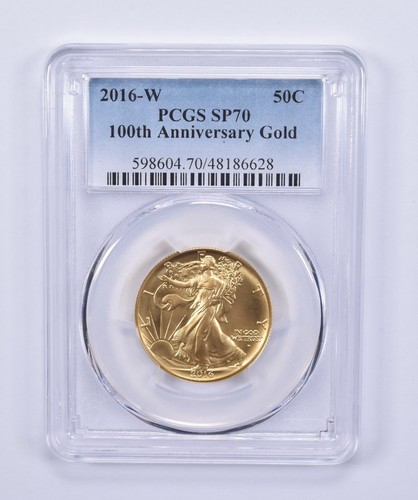 SP70 2016-W Gold Walking Liberty Half Dollar 100th Anniversary PCGS | eBay