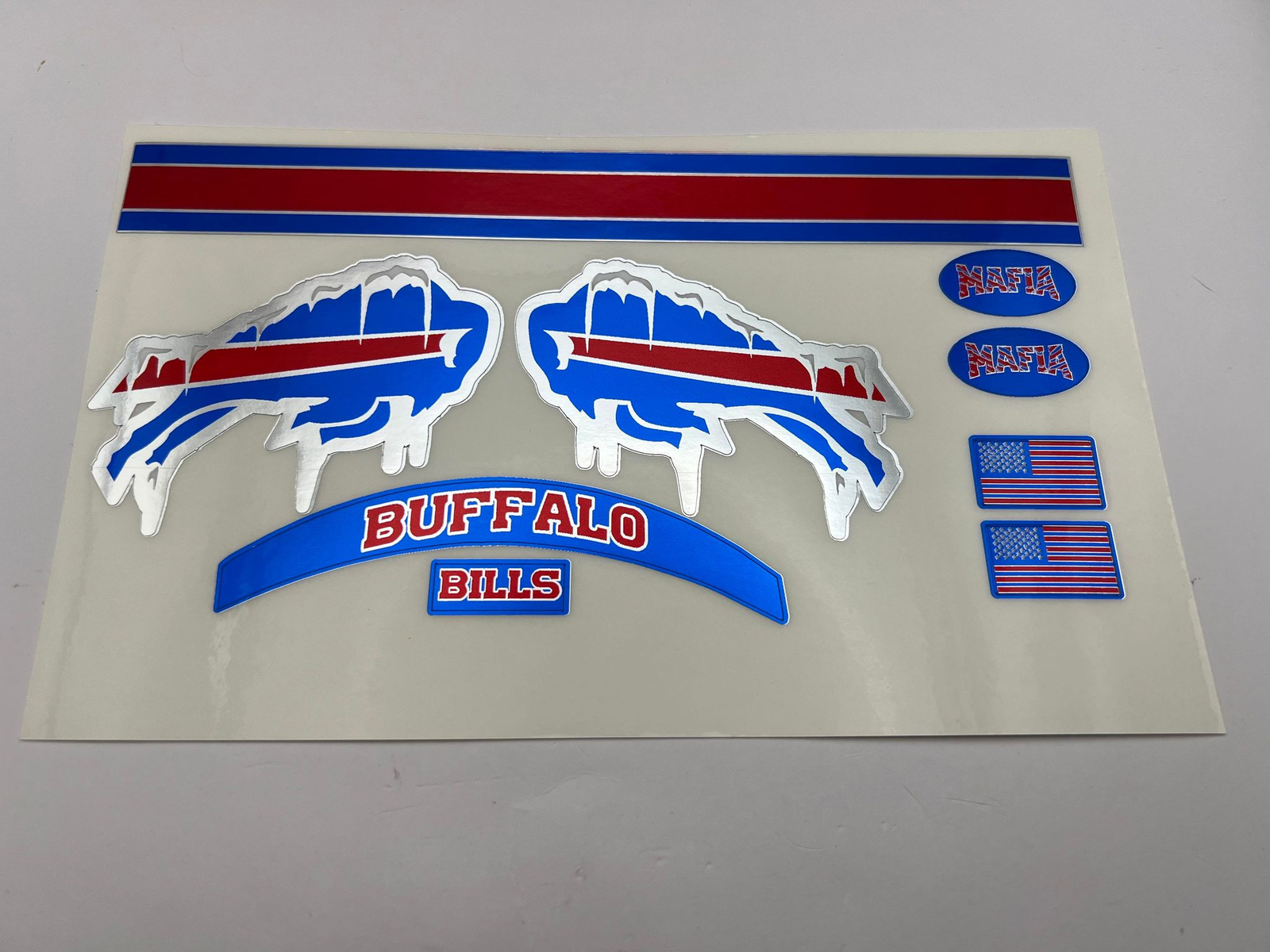 Buffalo Concept Chrome Mini Helmet Decal Set | eBay