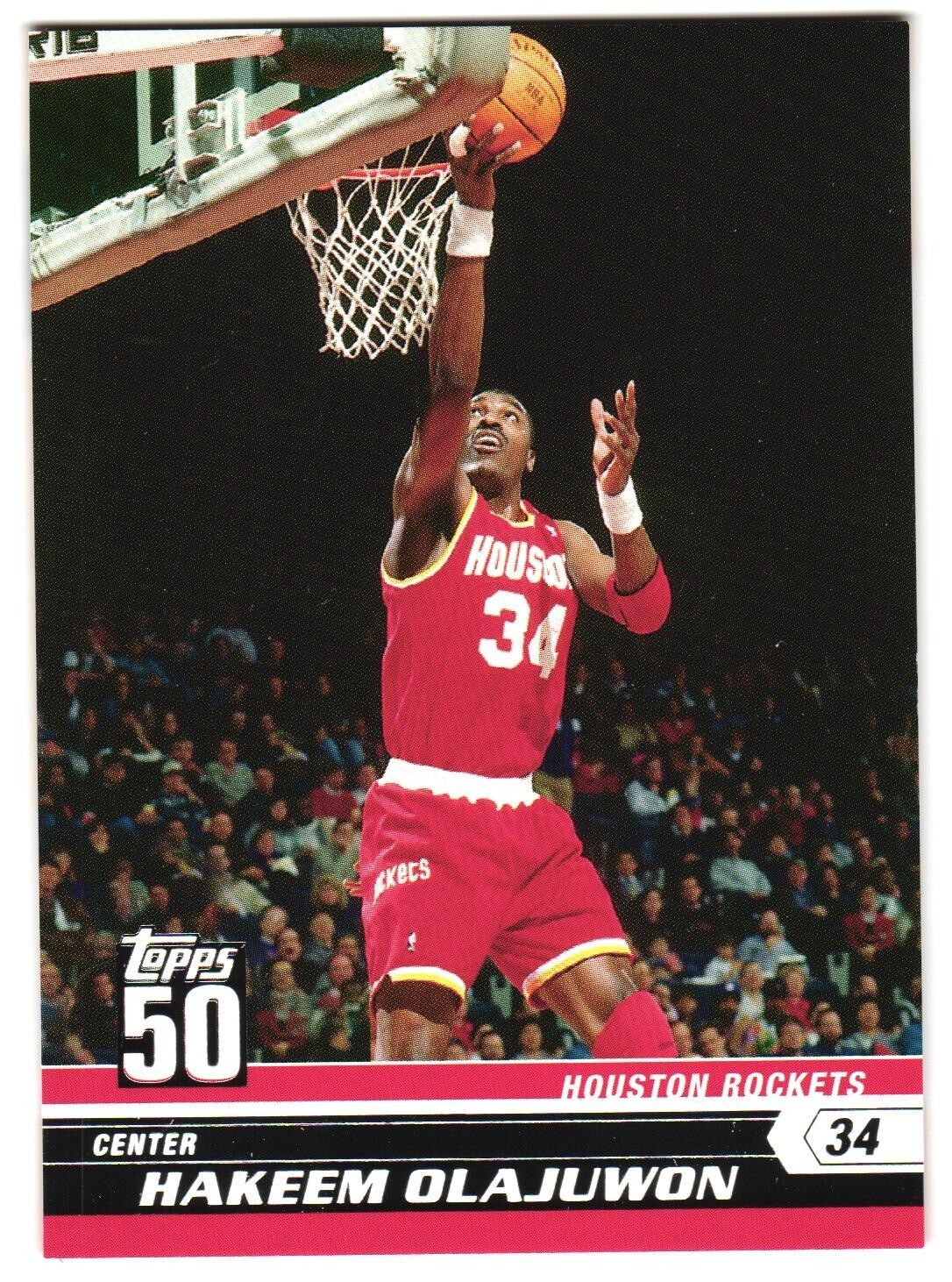 Hakeem Olajuwon 2008 Topps NBA 50th Basketball Card # 46 | eBay