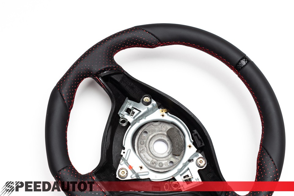 Speedautot Tuning Volant Plat En Cuir Pour VW Golf 4 Passat B5 ...