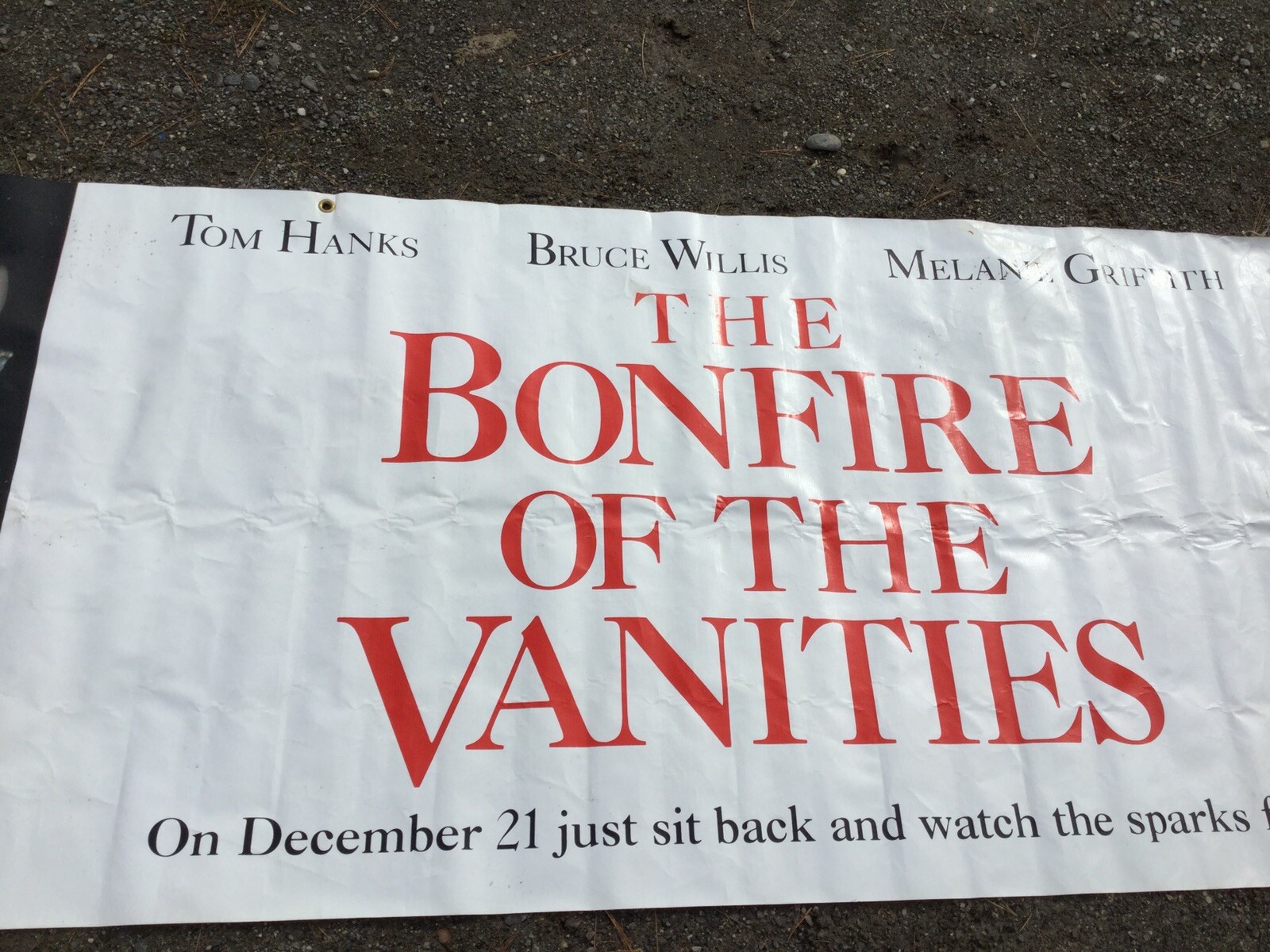 “The Bonfire Of The Vanities” Large Vinyl Poster Movie Theater Banner ...