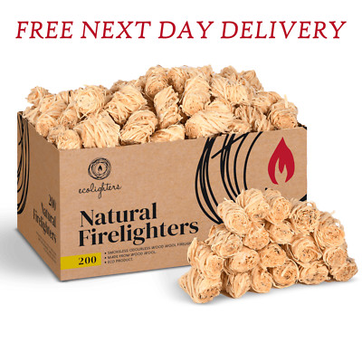 Fire Lighters for Woodburners Natural Firelighters Large Box 2.2kg ...