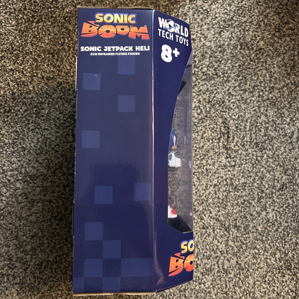 NEW SEALED! Sonic Boom Jetpack Heli Remote Control Flying Figure ...