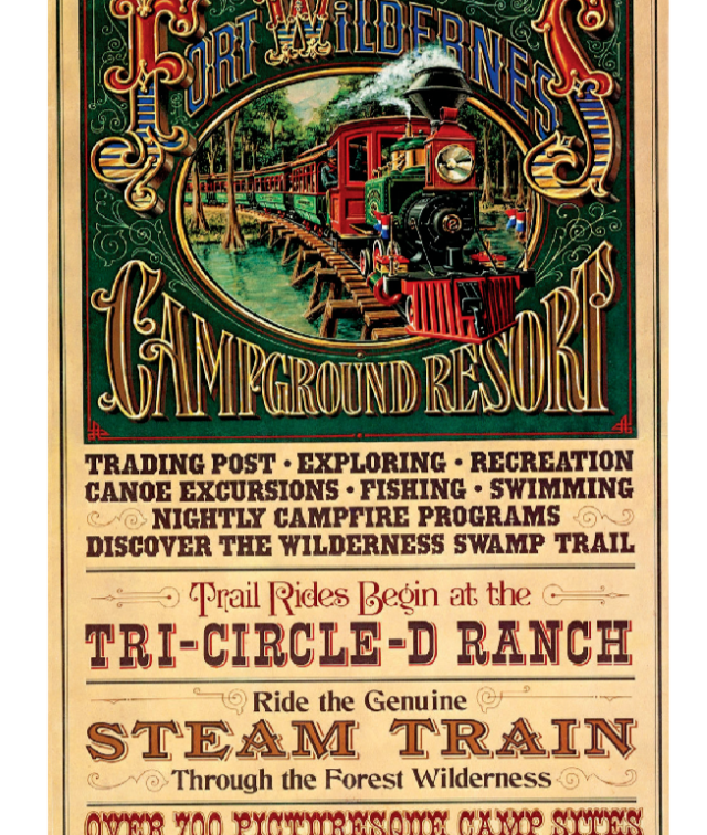 WDW Fort Wilderness Campground Train Ranch Resort Early 70s Disney ...