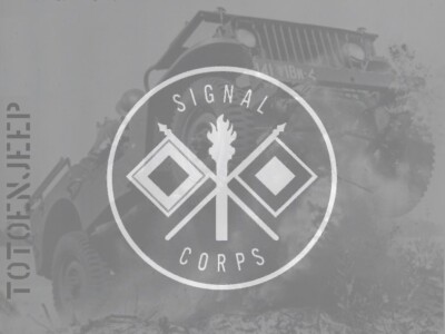 POCHOIR STENCIL MARQUAGE SIGNAL CORPS DISQUE 12" . jeep willys dodge us ...