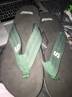 Michigan State Sandals Collegiate Footwear Size 11/12-Brand New-SHIPS N ...