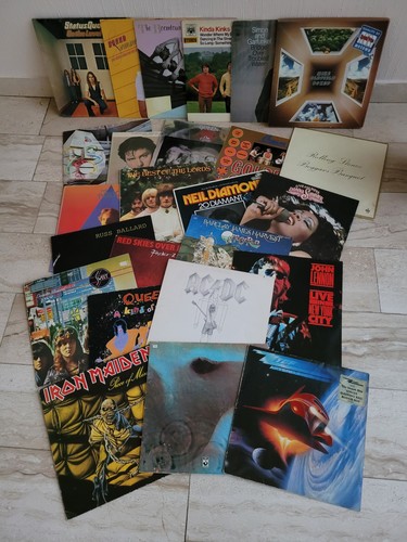 25 LP`s HEAVY METAL, ROCK, POP # IRON MAIDEN, SWEET, POLICE, ZZ TOP ...