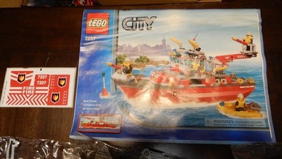 LEGO City Fire Boat from 7207 COMPLETE IN SEALED BAGS | eBay