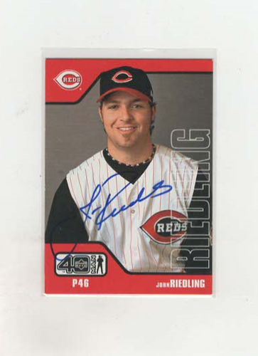 2022 Historic Autograph Retrograph John Riedling 2002 Upper Deck 40 Man ...