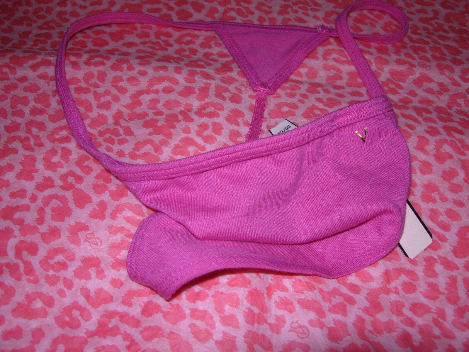 Victoria's Secret Sexy V-String G-String Skimpy Strappy Fuchsia Frenzy ...