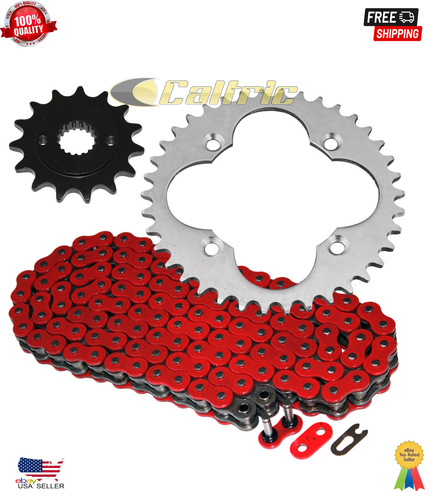 Red O-Ring Drive Chain & Sprockets Kit for Honda TRX400EX Sportrax 400 ...
