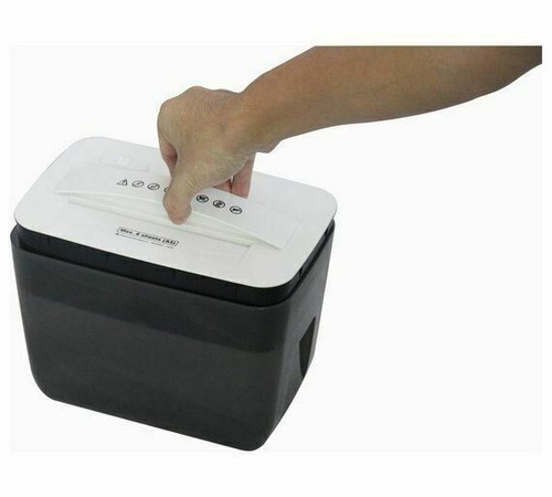 ProAction 005CC 8 Sheet 4.5 Litre A5 Cross Cut Paper Shredder - White ...