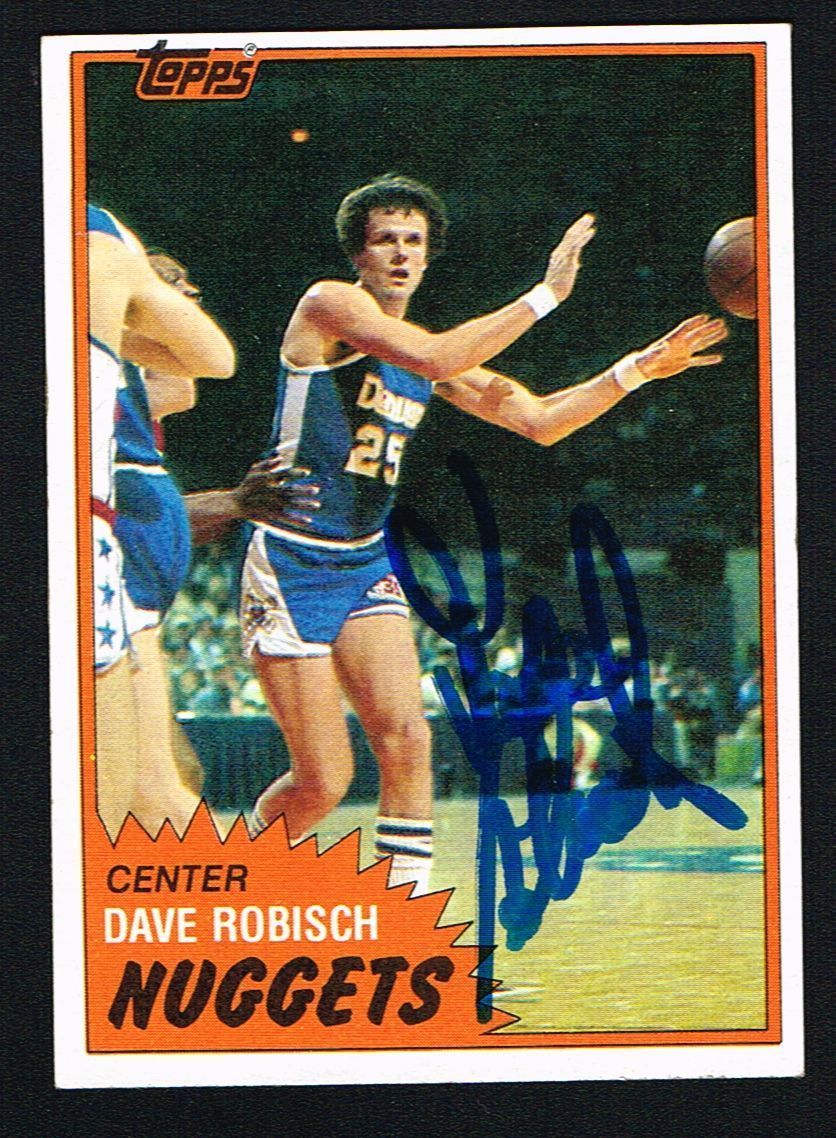 Dave Robisch #W70 signed autograph auto 1981-82 Topps Basketball ...
