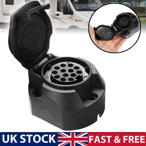 13 Pin Socket Euro Female Plug Trailer Caravan Lighting Connector ...