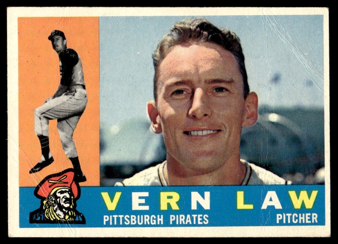 1960 Topps Baseball Card Vern Law Pittsburgh Pirates #453 Good | eBay