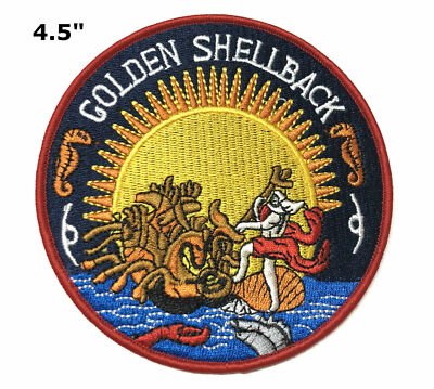 GOLDEN SHELLBACK - 4.5" Car Truck Window Sticker Decals Emblem Bumper ...