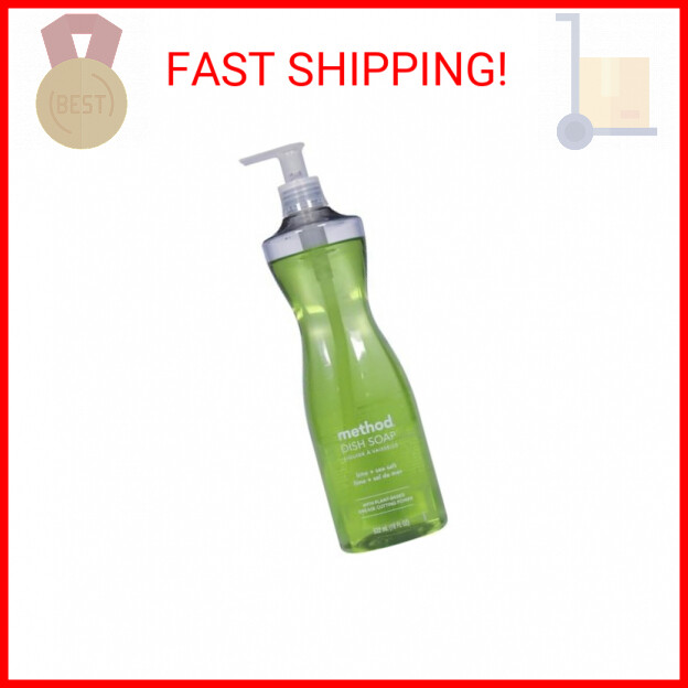 Method Dish Soap, Lime + Sea Salt, Biodegradable Formula, Tough on ...