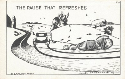 Postcard Humor The Pause That Refreshes | eBay