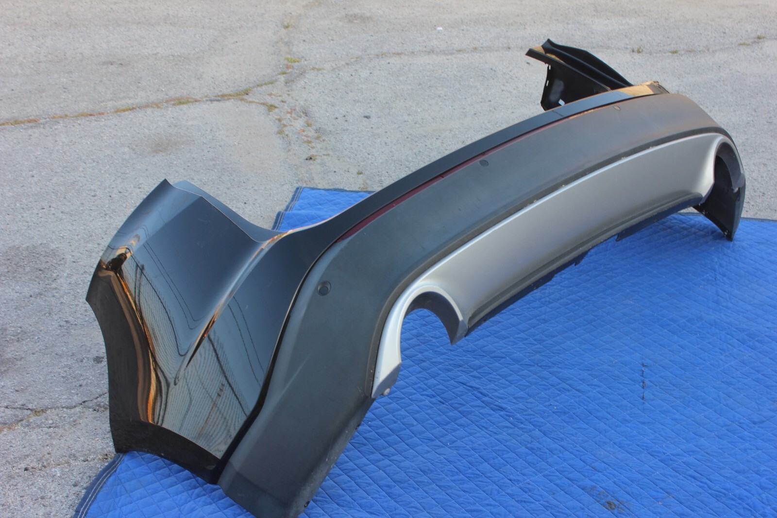 15-18 FORD EDGE REAR BUMPER ASSEMBLY VALANCE W/ SENSORS WIRING GENUINE ...