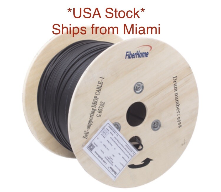 1 KM/1000M FTTH Indoor/Outdoor Single Mode 1-Core, Flat Aerial GPON ...