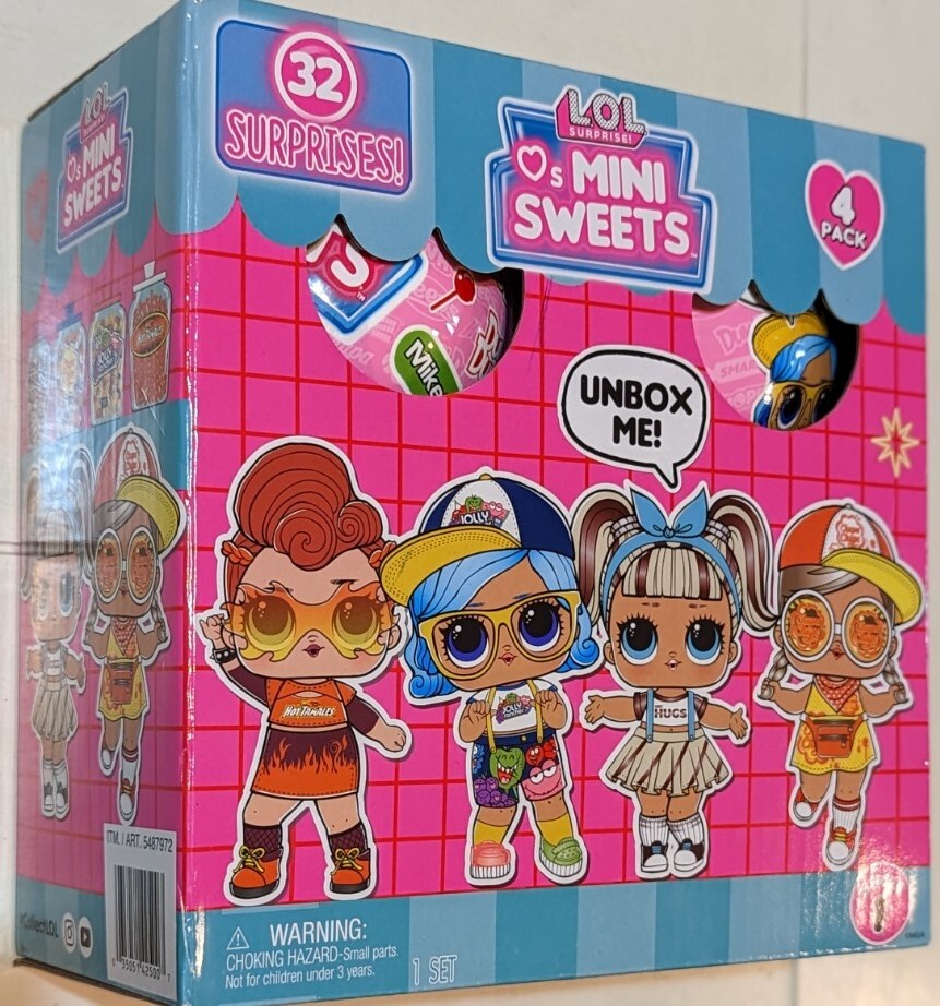 4x LOL Surprise Loves Mini Sweets Dolls Jolly Rancher Hot Tamales Chupa ...