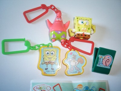 SPONGEBOB SQUAREPANTS TOYS 2005 KINDER SURPRISE SET - FIGURINES ...