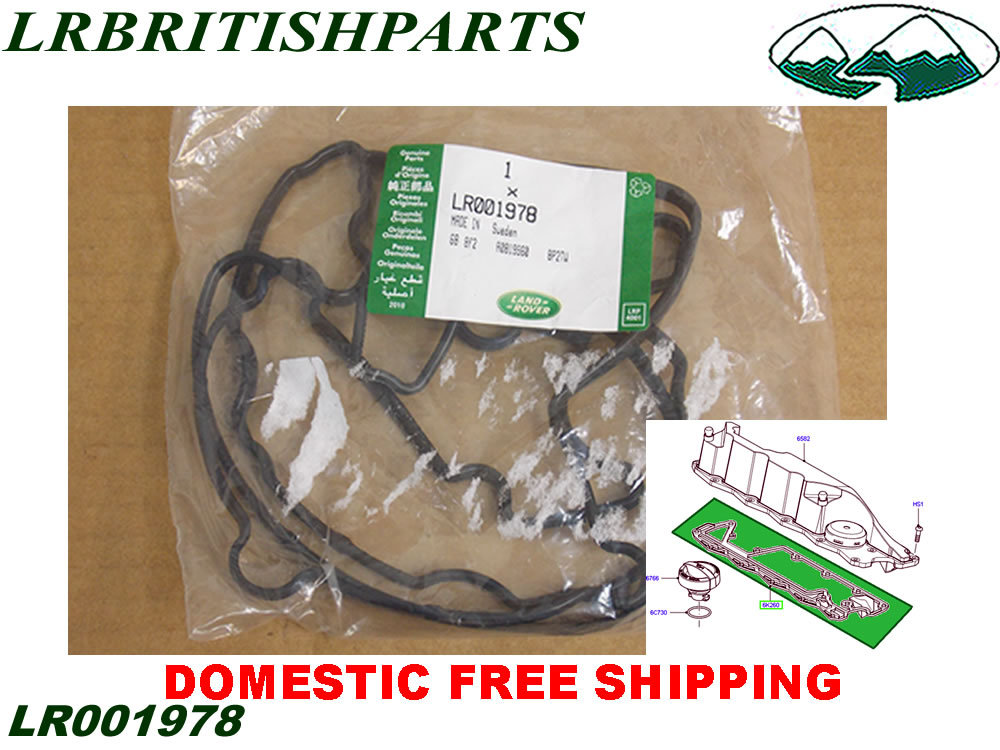 GENUINE LAND ROVER VALVE COVER GASKET LR2 OEM NEW LR001978 | eBay