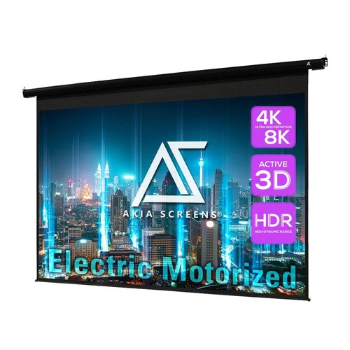 104 inch Motorized Electric Remote Controlled Drop Down Projector ...