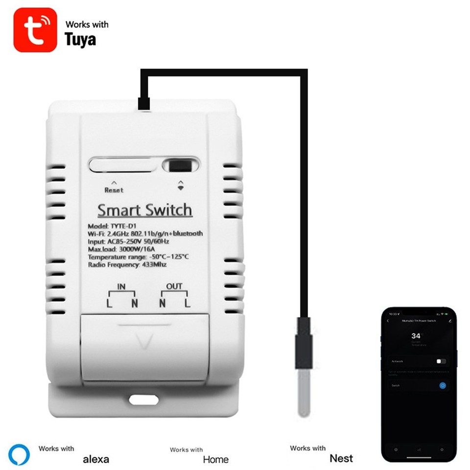 Tuya Wifi Temperatur Feuchtigkeit Schalter Überwachung Strom Statistik ...
