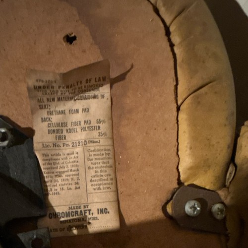 Chromcraft Tan Tufted Dining Chairs Bonded Kodel Polyester Fiber Set of ...