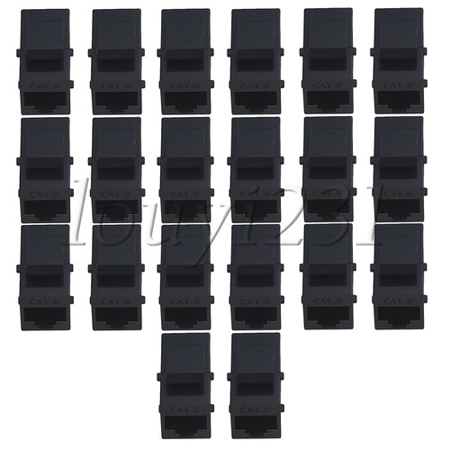 20pcs Black Plastic & Metal Inline Couplers fit for Network Engineering ...