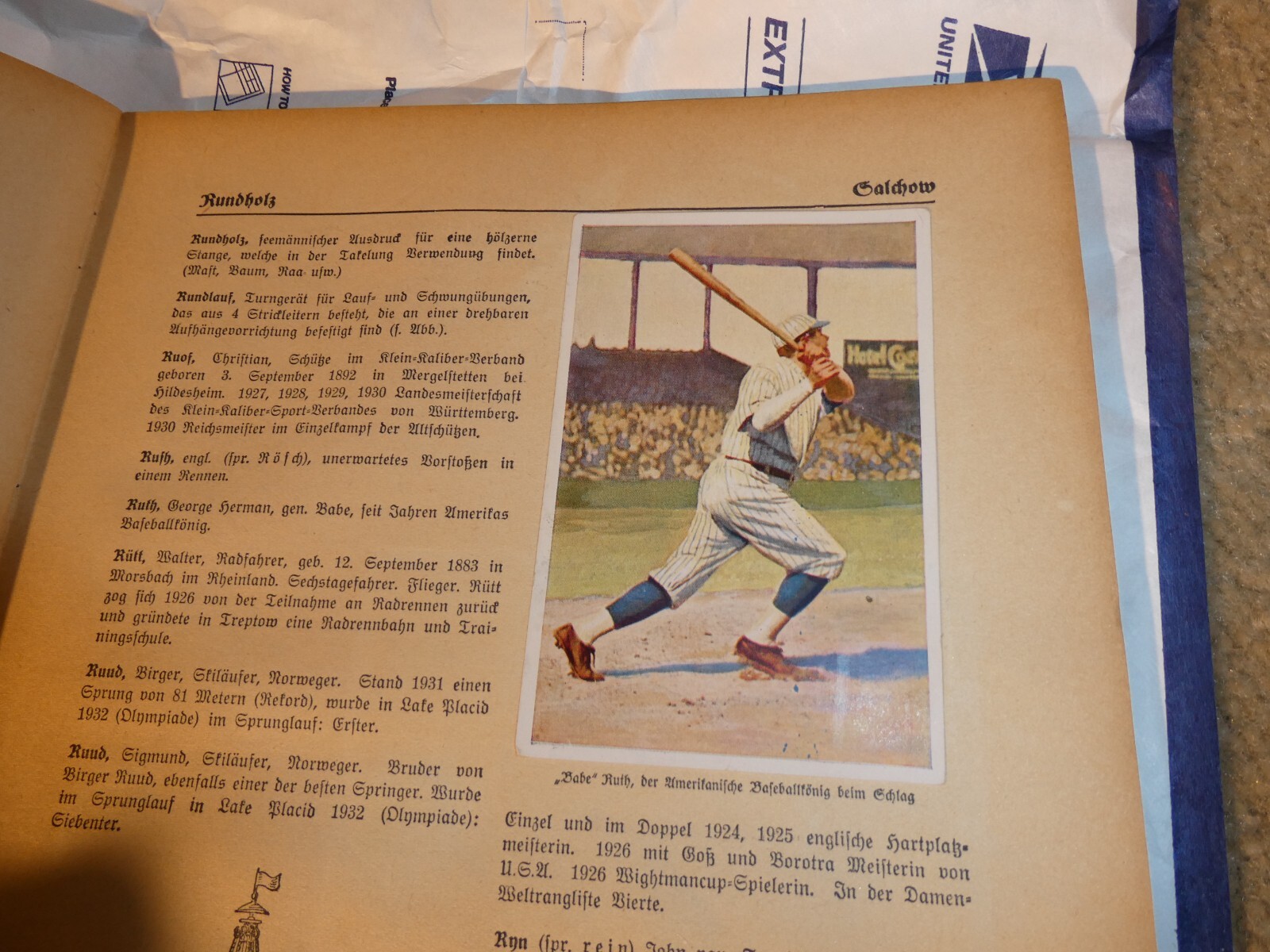 Authentic 1932 Sanella Babe Ruth Baseball Card in Album Complete Set | eBay