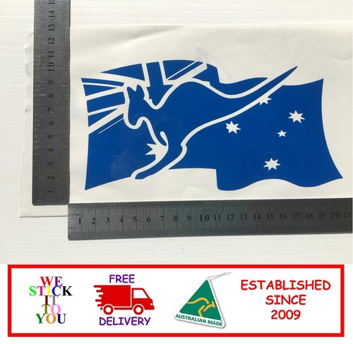 AUSSIE FLAG BUMPER STICKER,VINYL DECAL,WINDOW, LAPTOP. BIKE | eBay