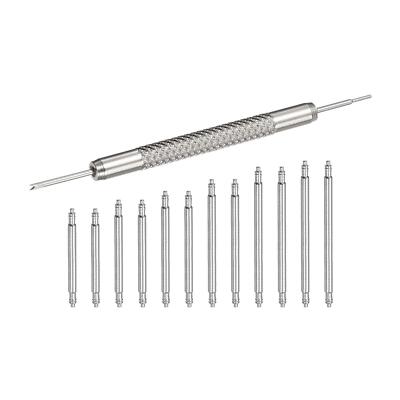 12pcs 18-25mm Watch Band Link Pins with Spring Bar Tool 1.4mm Dia ...