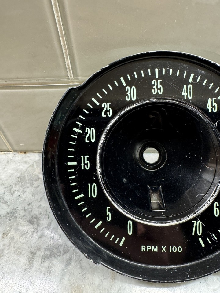 1963 1964 Chevrolet Corvette C2 OEM Tachometer Face Frame Housing ...