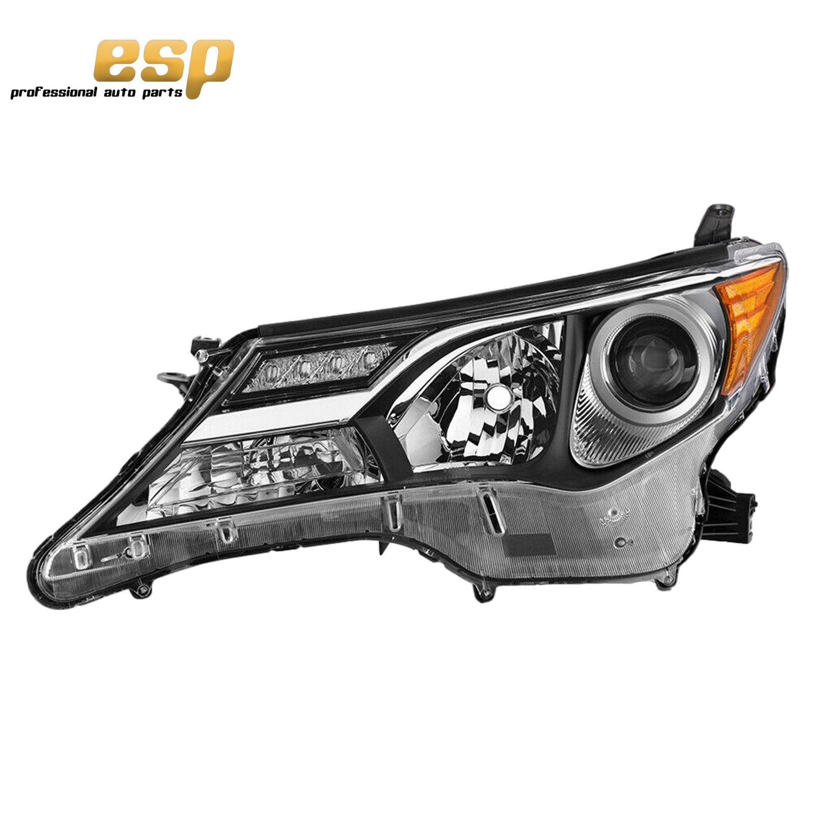 Pair For 2013-2015 Toyota RAV4 Halogen Headlight Headlamp Left+Right ...