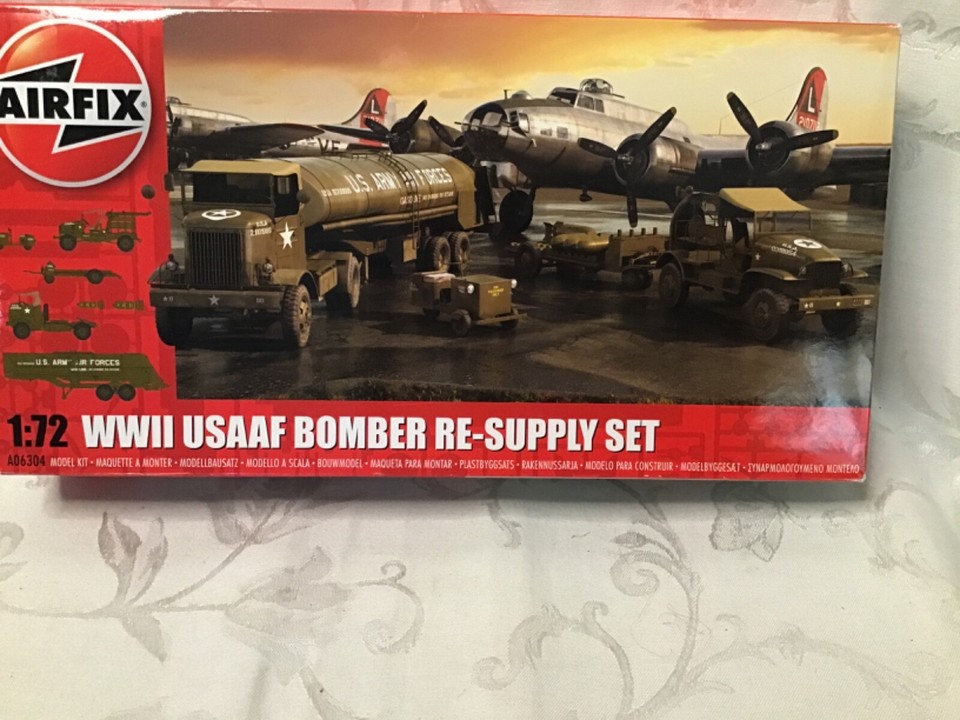 AIRFIX WWII USAAF BOMBER RE-SUPPLY SET MODEL KIT 1:72 BOXED A06304 | eBay