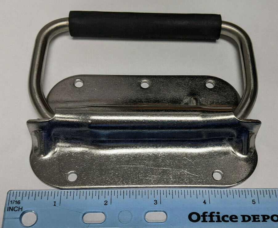 Folding Round Pull Handle with Mount Plate, Unthreaded-Through Hole ...