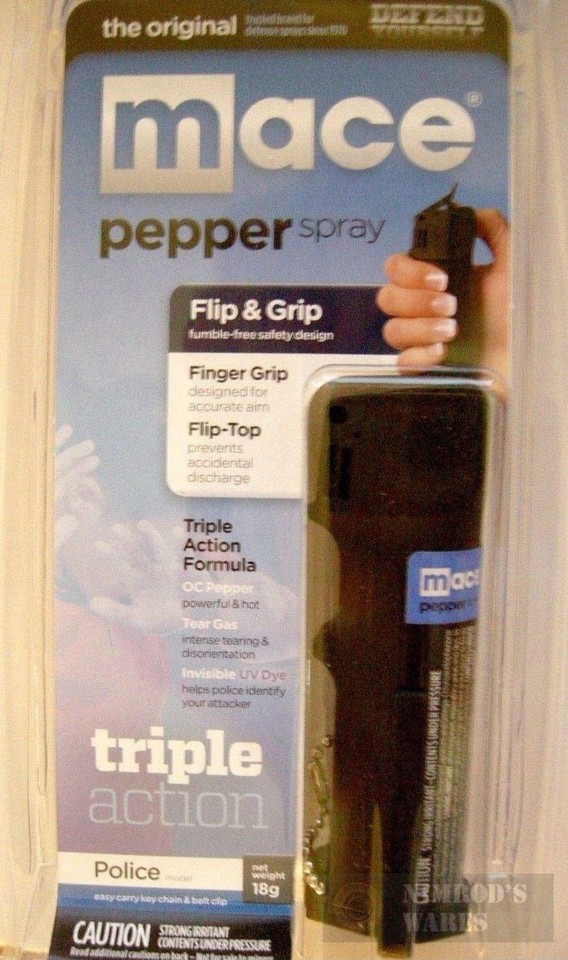 Mace Triple Action Pepper Spray 18g Police Model 80112 80812 FAST SHIP ...