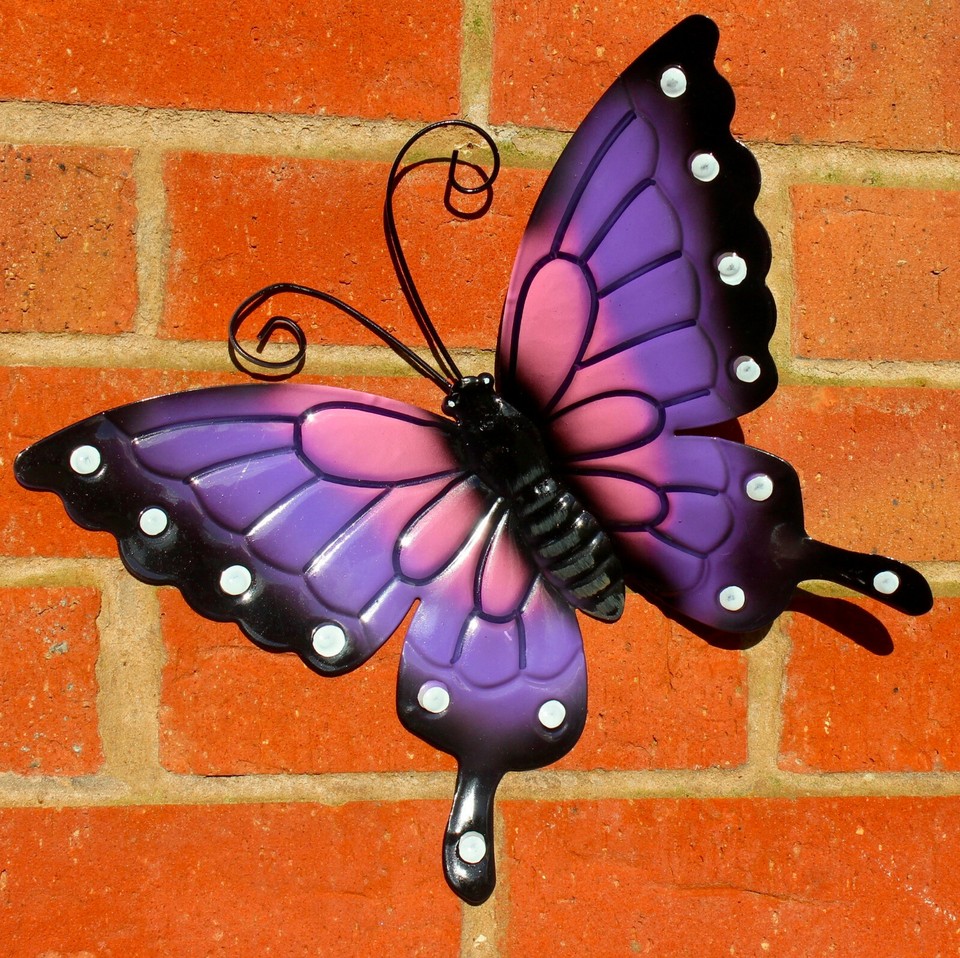 Butterflies Large Xlarge Paint Coloured Metal Butterfly Wall Art ...