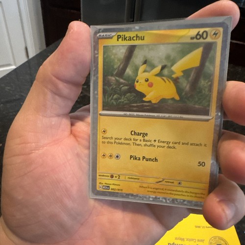 Pikachu 002/015 2025 McDonald’s Promo Holo — Pack And French Fry Fresh ...
