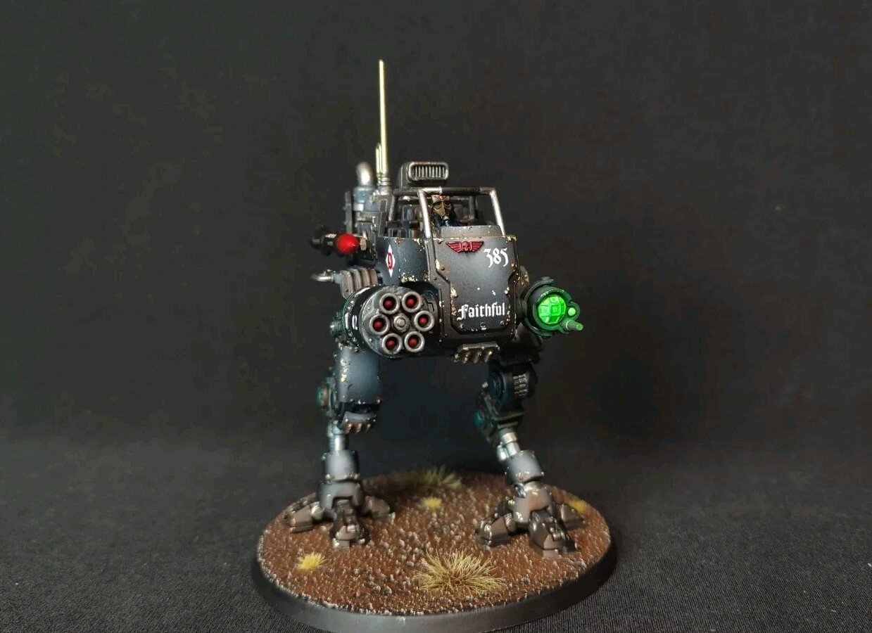 Warhammer 40k commission painted Militarum Krieg Armoured Sentinel ...