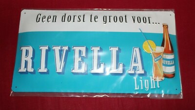 Blechschild Rivella Light Limonade ca. 34,5 cm x ca. 18,5 cm NEU und ...