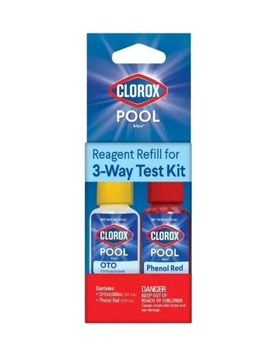 Clorox Reagent Clorox ReagRefill for 3-Way Test Kit for Testing Pool ...