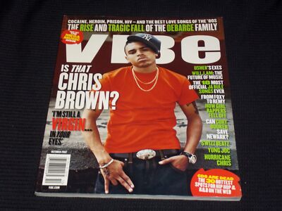 2007 OCTOBER VIBE MAGAZINE - CHRIS BROWN FRONT COVER - E 381 | eBay
