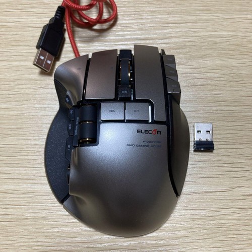 Elecom M-DUX70BK Gaming Mouse 19 Programmable Buttons 2PC Simultaneous 4953103472242 | eBay