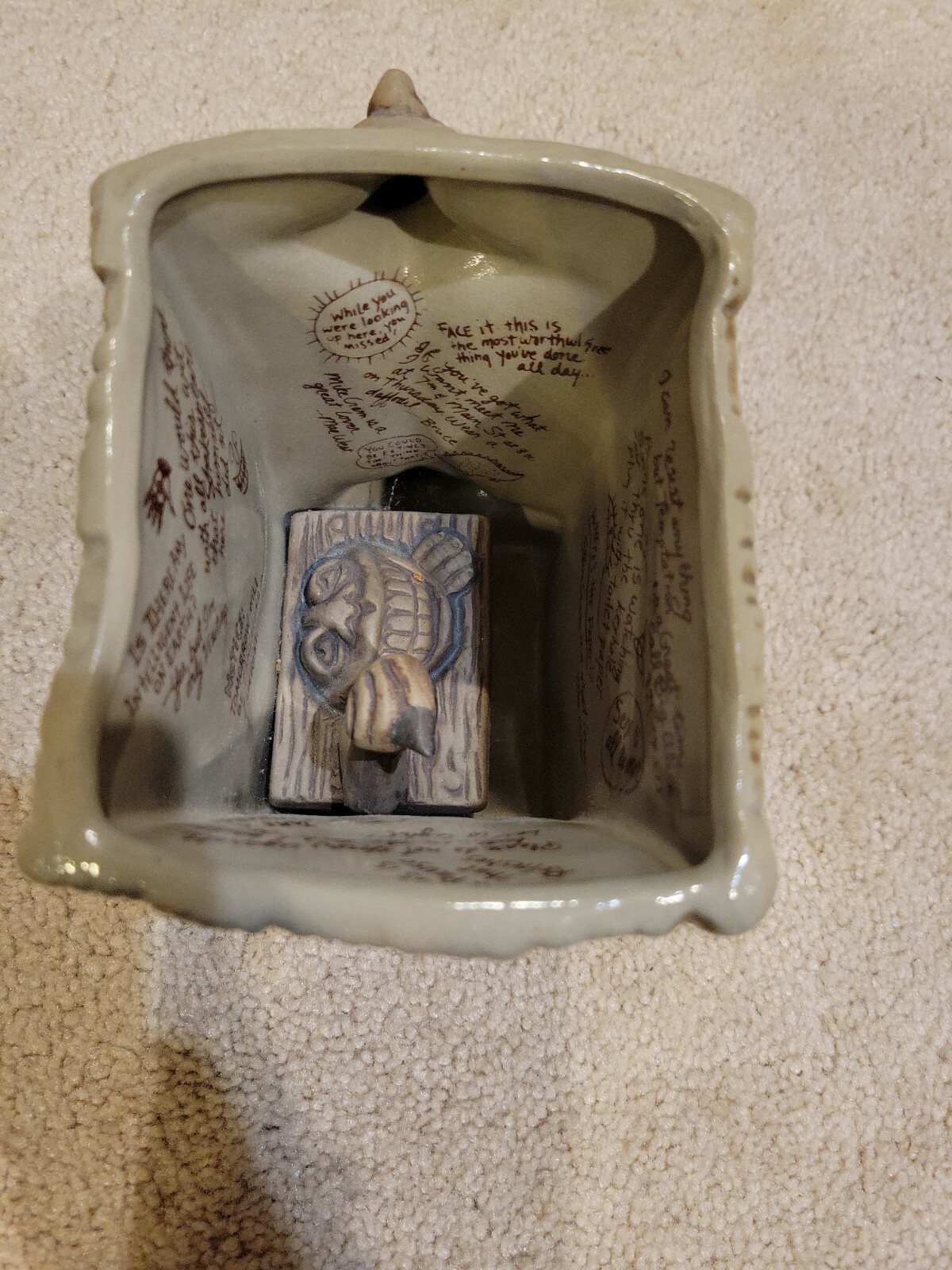 JIM RUMPH 1973 "OUTRAGEOUS OUTHOUSE TANKARD" Mug Grotesque Graffiti Art ...