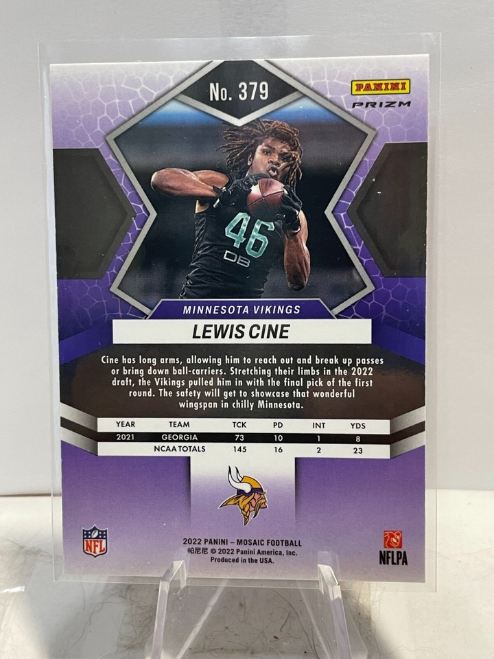 Lewis Cine 2022 Panini Mosaic Rookie Pink Mosaic Minnesota Vikings | eBay