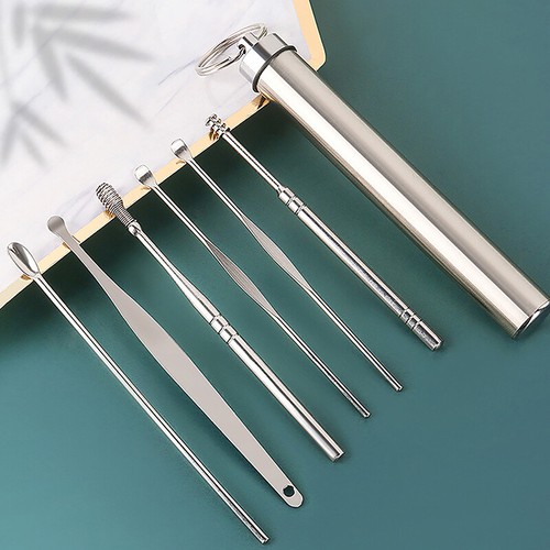 6/9/10 PCS Ear Wax Remover Cleaner Spiral Safe Soft Tip Wax Removal ...